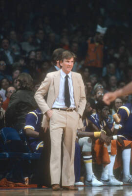 Head coach Paul Westhead of the Los Angeles Lakers1980's Basketball ...