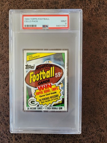 1984 TOPPS FOOTBALL CELLO PACK PSA 9 - Elway, Marino Rookies? | eBay