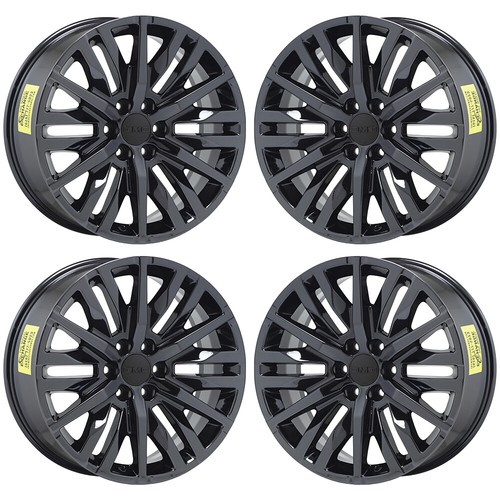 22" Chevy Silverado 1500 Truck Black Chrome wheels rims OEM 5921 ...