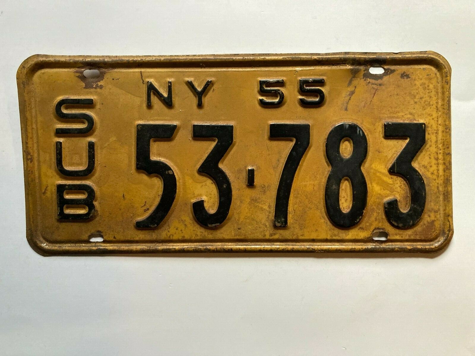 1955 New York License Plate Suburban Chevrolet Nomad Single Plate Year ...