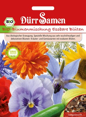 Dürr Samen 4395 Essbare Blütenmischung für Balkon (Bio-Blumensamen ...
