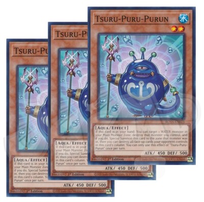 Yugioh - Tsuru-Puru-Purun x 3 - ROTA 1st Edition NM - Plus Free Holo ...