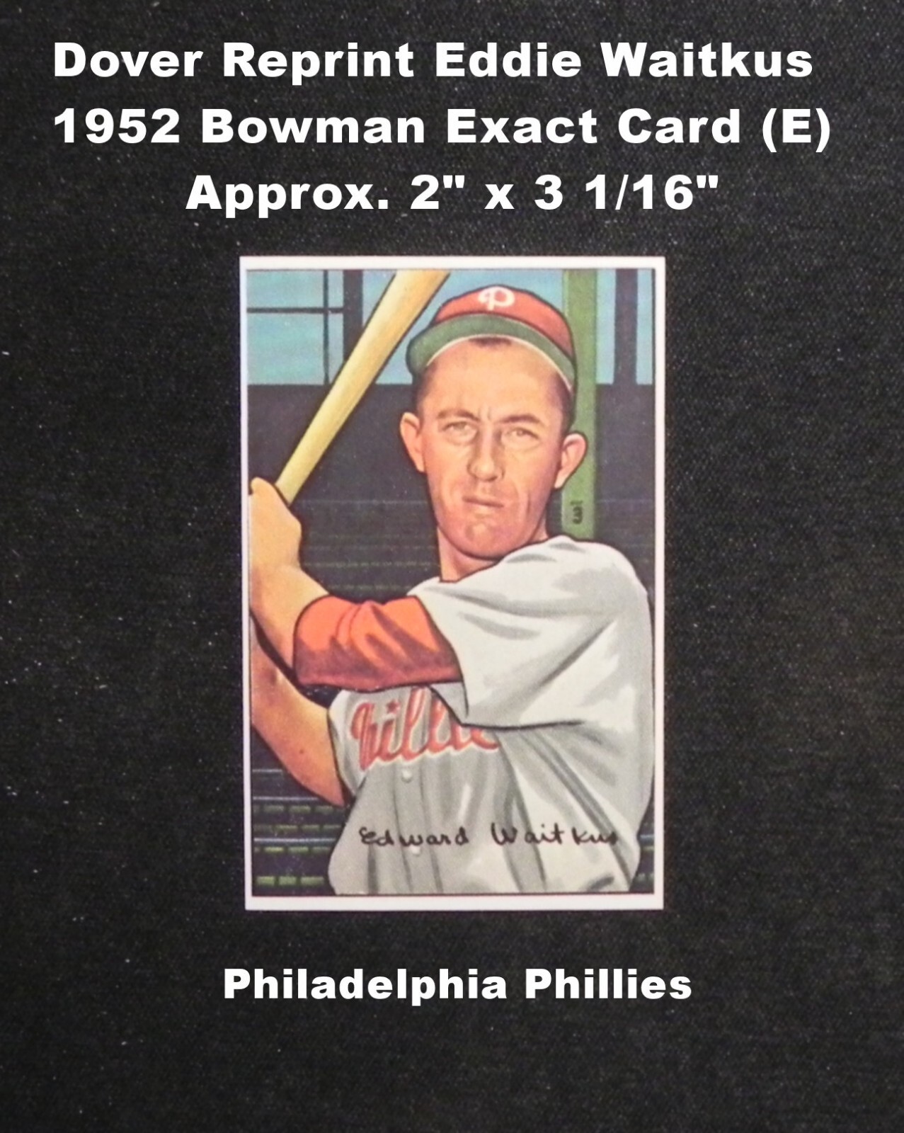 EDDIE WAITKUS Dover Reprint of 1952 Bowman Card #92 _ Exact Card (E) | eBay