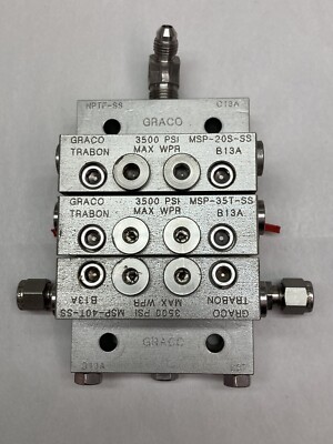 Graco,NPTF-SS,C13A Divider Valve Block | eBay
