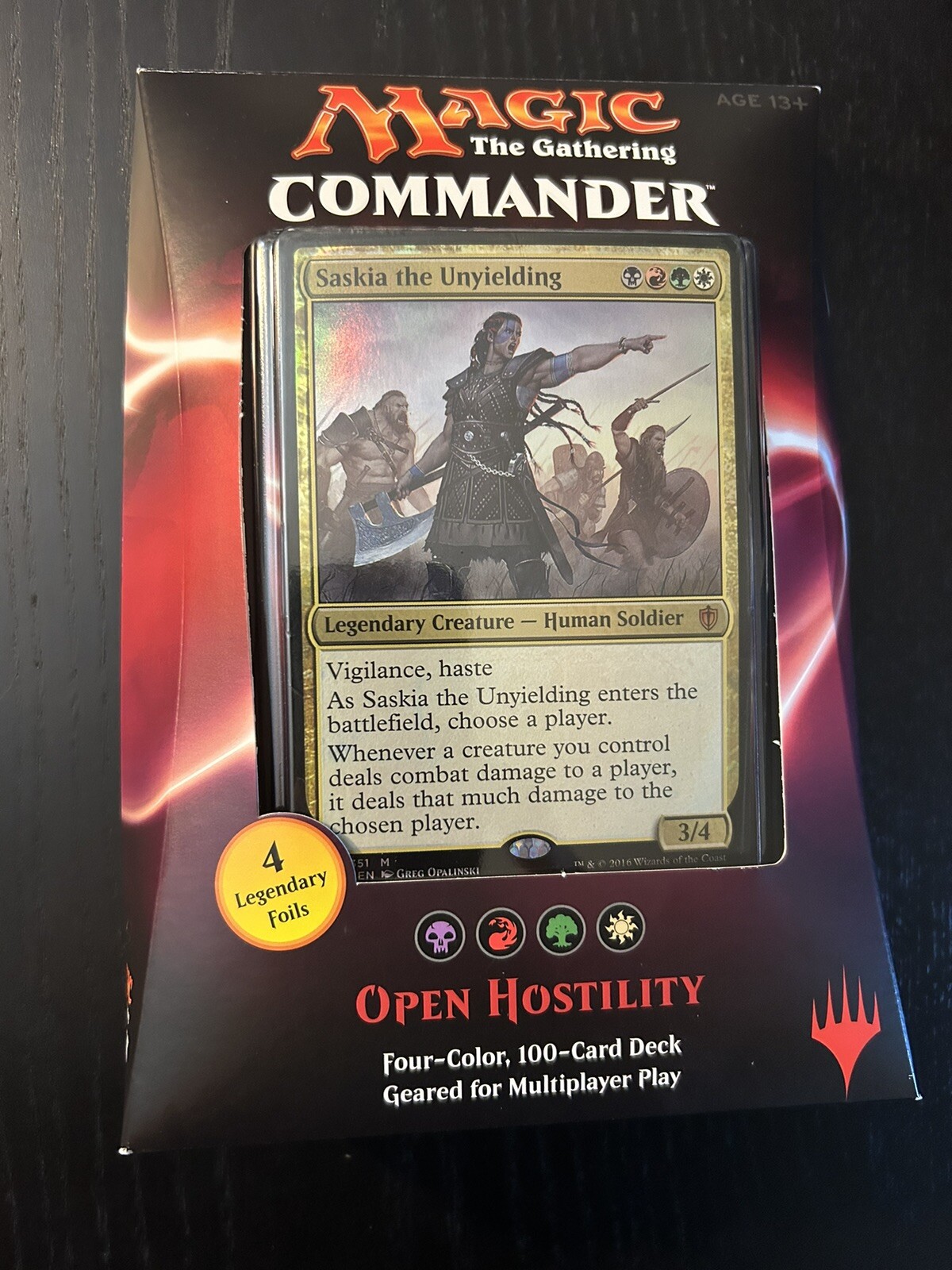 Magic: The Gathering Open Hostility Commander Deck (English) - New in ...