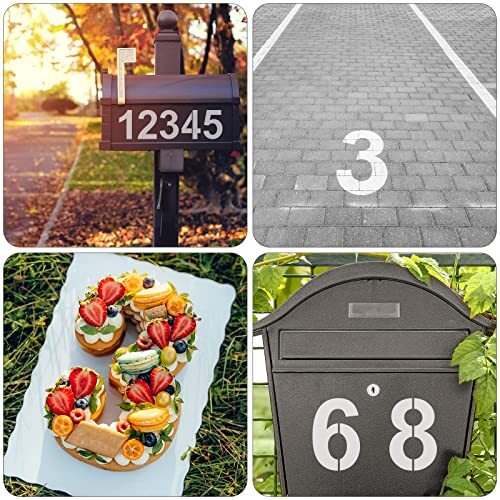 Number Stencils Set Plastic Number Stencils Reusable Digital Templates ...