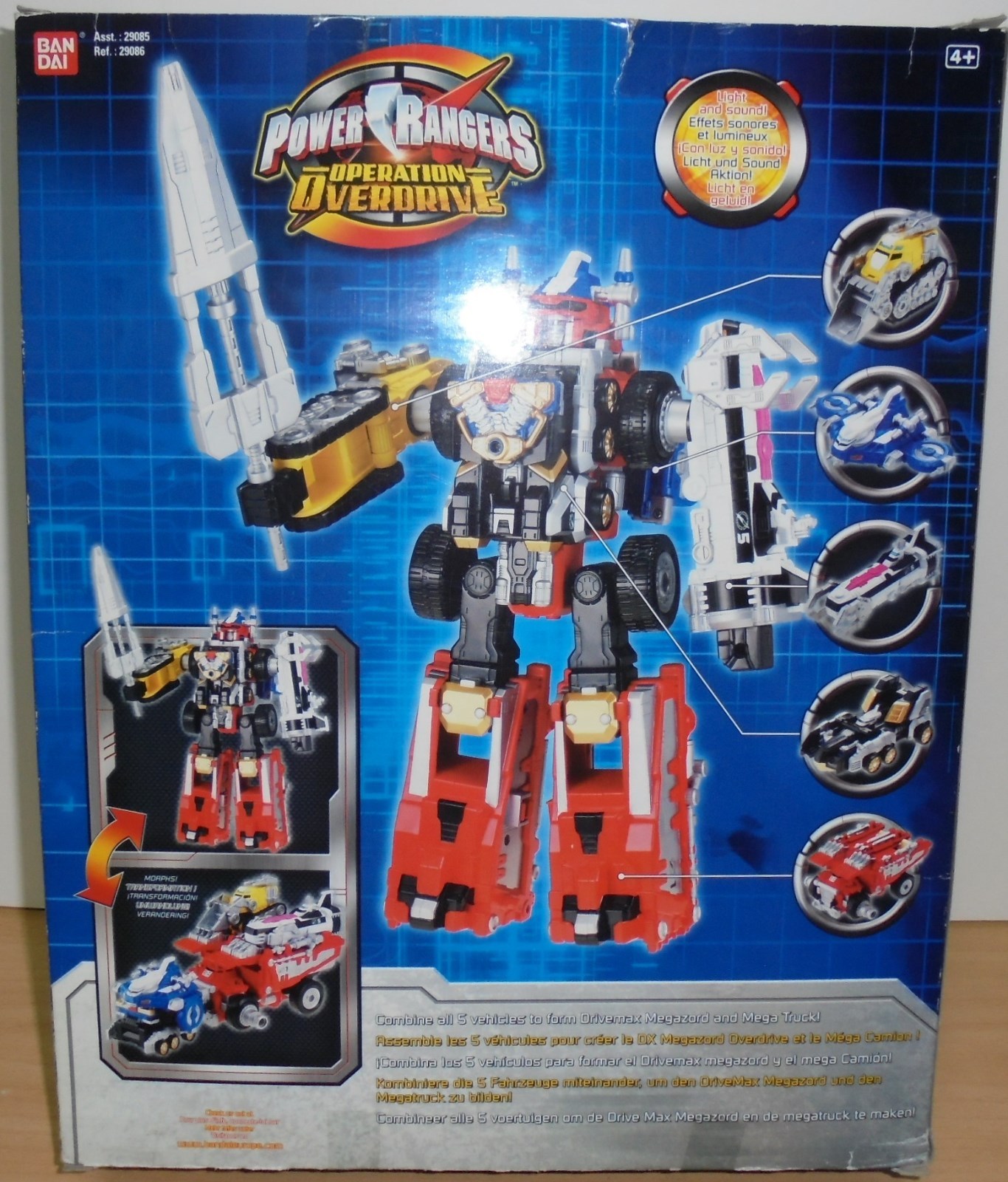 Bandai Power Rangers Operation Overdrive Drivemax DX Megazord Boxed ...