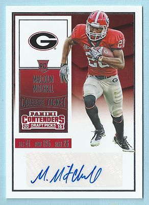 MALCOLM MITCHELL 2016 PANINI CONTENDERS RC SIGNATURE AUTOGRAPH AUTO | eBay