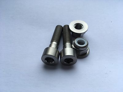 RRRacing Aprilia RS 250 Titanium Side Stand Bracket Bolts + Nuts RS250 ...