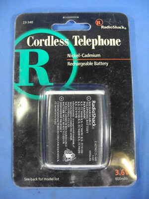Radio Shack Cordless Telephone Nickel-Cadmium Rechargeable Battery 23 ...