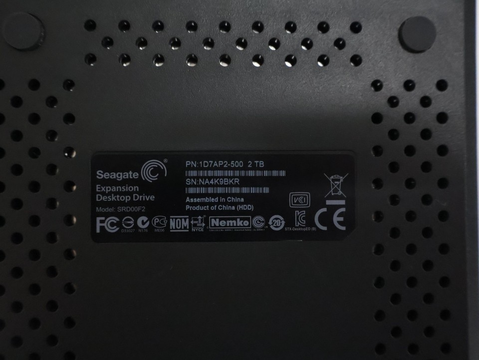 Seagate Expansion 2TB Desktop External Hard Drive HDD SRD00F2 with ...
