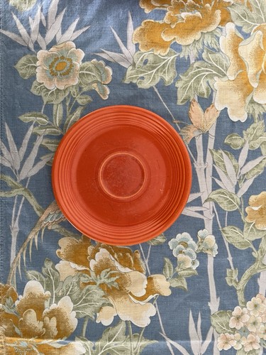 Vintage Fiesta Radioactive Red Luncheon Plate Pair – 9.5” & Saucer ...