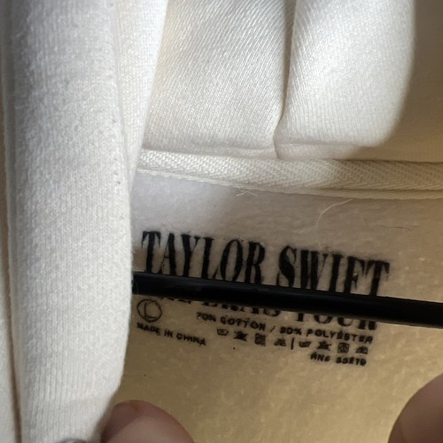 Taylor Swift The Eras Tour Official Merch Beige Hoodie Size Large EUC ...