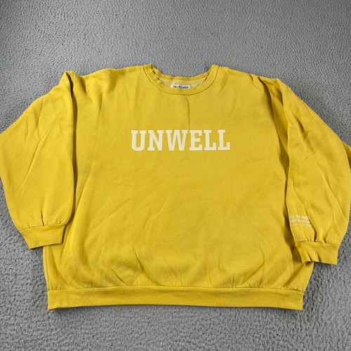Call Her Daddy Sweatshirt Women XL Yellow Crewneck Long Sleeve Unwell ...