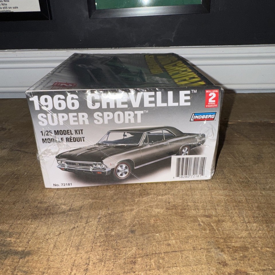 2008 Lindberg 1:25 Scale 1966 Chevy Chevelle Super Sport SS Model Kit ...