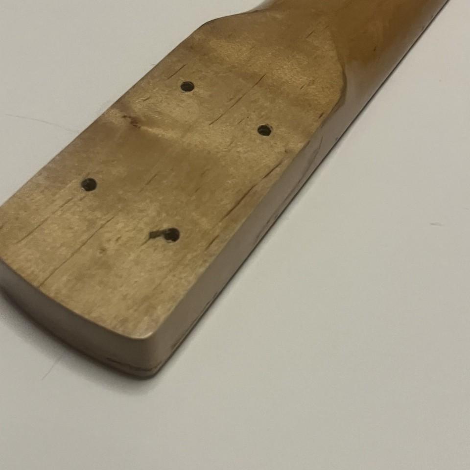 Vintage Precision Bass Neck Maple Cap 70s 80s Blue Headstock P-bass ...