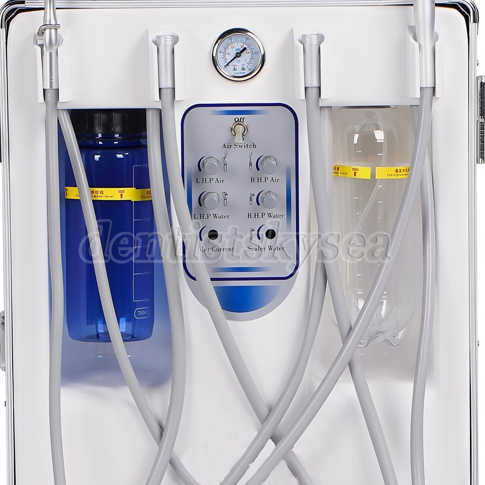 Portable Dental Mobile Delivery Unit Air Compressor 4H Suction 3 Way ...