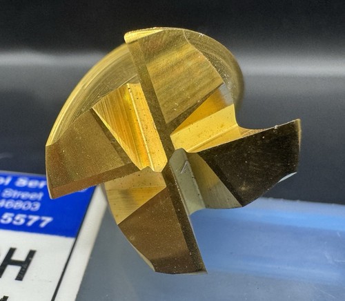 Lot of 24 ATS 3/4” 4 FL Carbide End Mills TiN Coated 0.027” Radius New ...