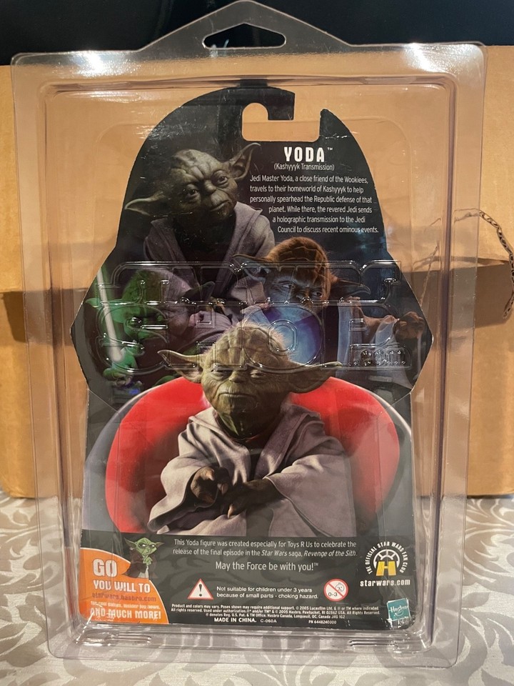 Star Wars Holographic Yoda Toys R Us Exclusive unopened on Mint Card | eBay