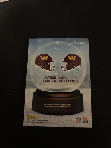 2024 Donruss Football Jayden Daniels/Luke Mc Caffrey #RHD-WAS Rookie ...