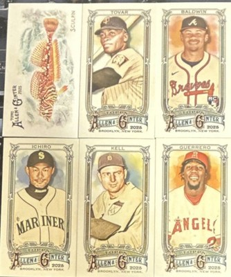 Topps Allen & Ginter 2025 Baseball Card Lot Ichiro Guerrero Kell 6x ...