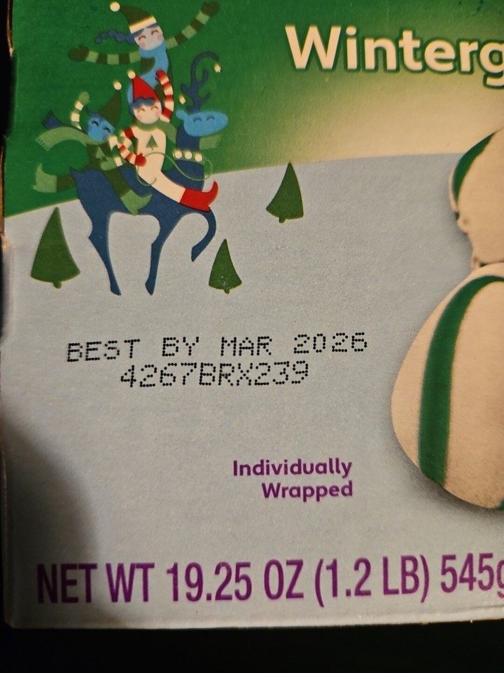 BRACH'S - Formerly Bob's Sweet Stripes WINTERGREEN Soft Mint's 110 ...