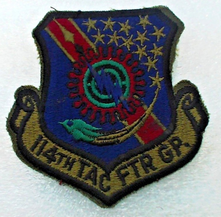 ORIGINAL USAF US AIR FORCE SQUADRON PATCH 114TH TACTICAL FIGHTER GROUP ...
