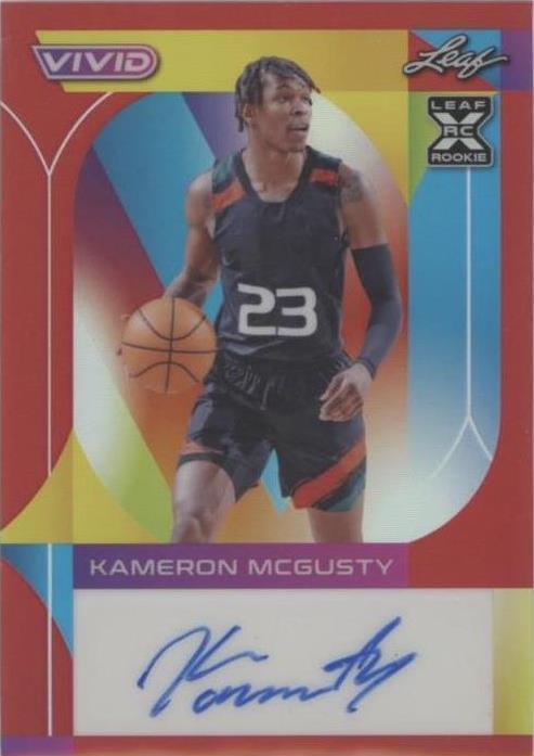 2022-23 Leaf Vivid - Kameron McGusty #BA-KMG Red /35 (AU, RC) for sale ...