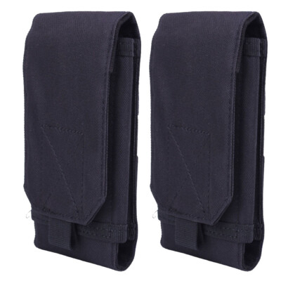 2pack Black Tactical Army MOLLE Belt Pouch Holster Case IPhone Cell ...