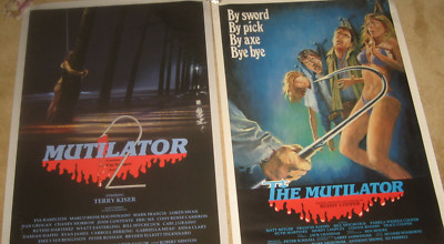 MUTILATOR (1984) & MUTILATOR 2 (2023) - Rarely offered 2 SLASHER poster ...