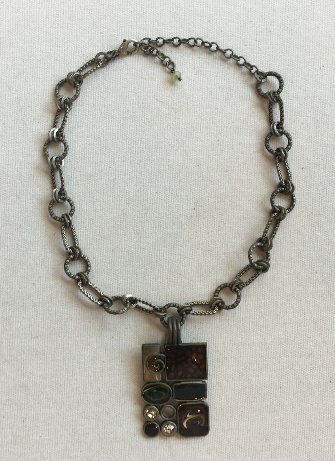 Steampunk Necklace Abstract Pendant Premier Designs E… - Gem