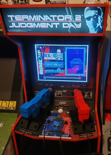 Arcade1Up Terminator 2 Judgement Day-T2 Arcade Game with Light-Up ...