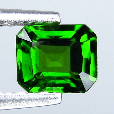 0.65 Cts STUNNING EMERALD CUT NATURAL CHROME DIOPSIDE LOOSE GEMSTONE | eBay