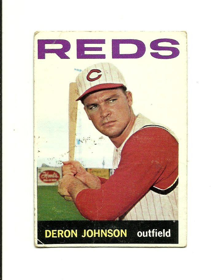 1964 TOPPS #449 Deron Johnson: Cincinnati Reds: Outfield: Baseball Card ...