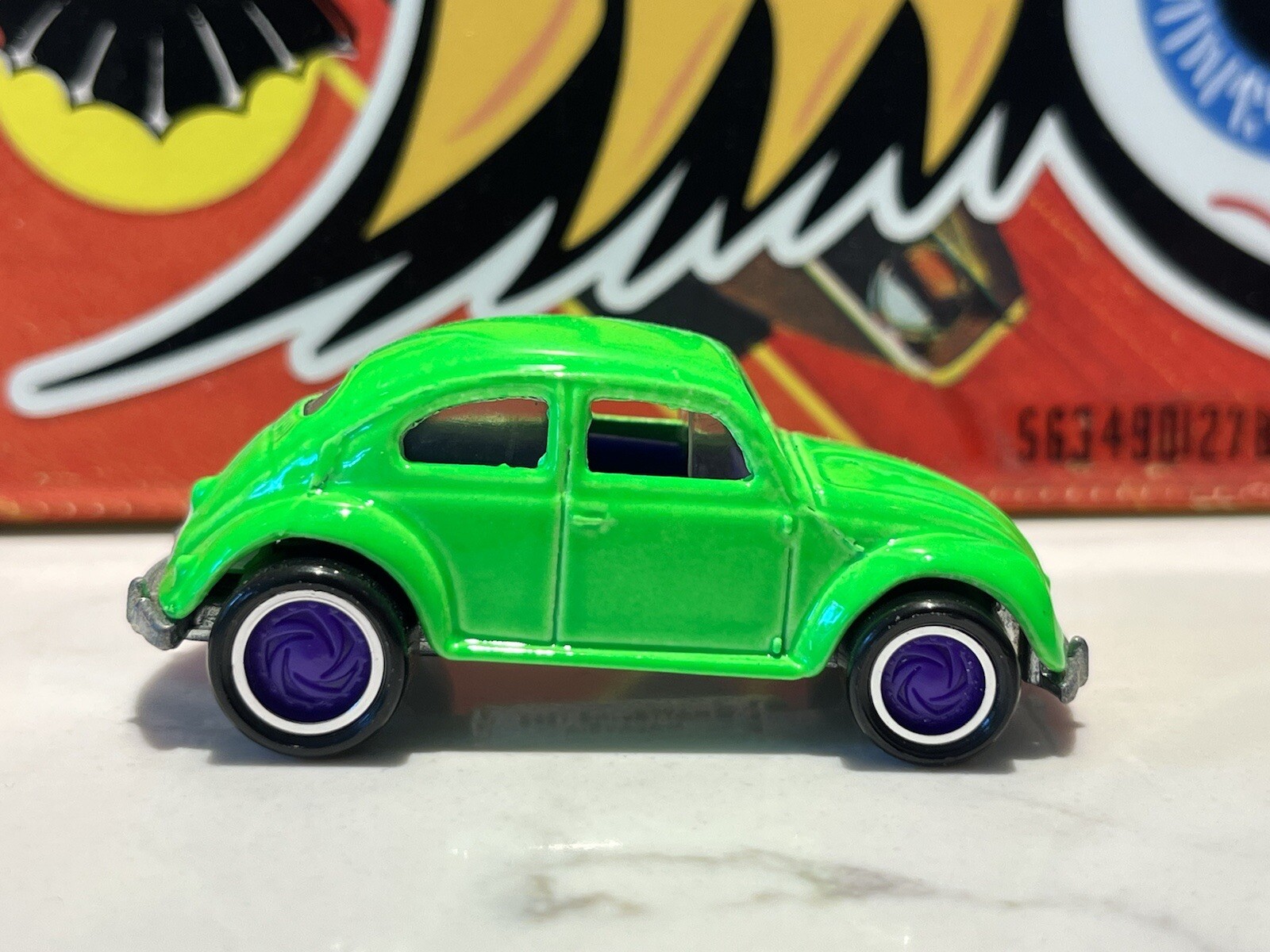 RARE! 1995 Hot Wheels Treasure Hunt VW Beetle Bug loose MINT BRIGHT ...