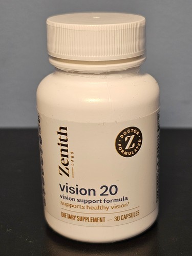 Zenith Labs Vision 20 Eye Support Healthy Formula - 30 Capsules - New ...