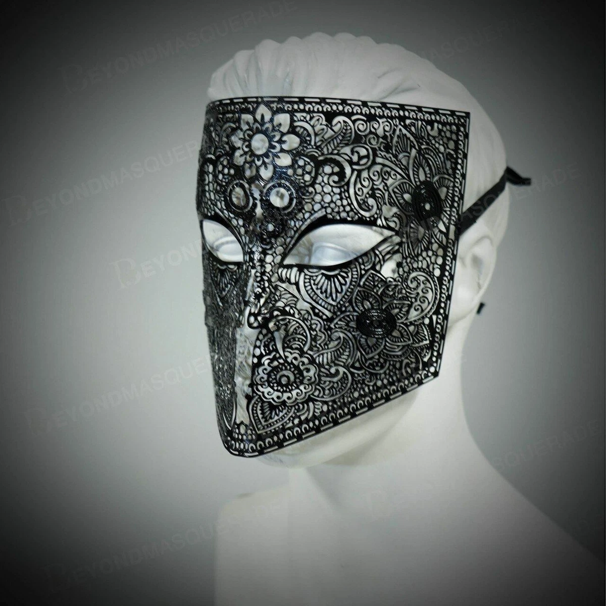 Full Face Masquerade Masks Black