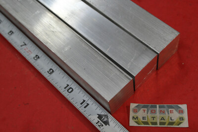 3 Pieces 1-1/4"x 1-1/4" 6061 ALUMINUM SQUARE BAR 12" LONG T6511 Solid ...