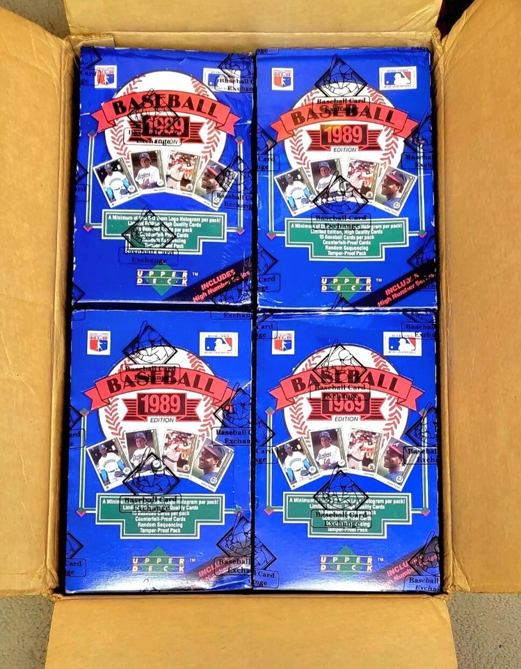 1989 UPPER DECK HIGH SERIES BOX BBCE FASC (BUYING 4 BOXES) POSSIBLE ...