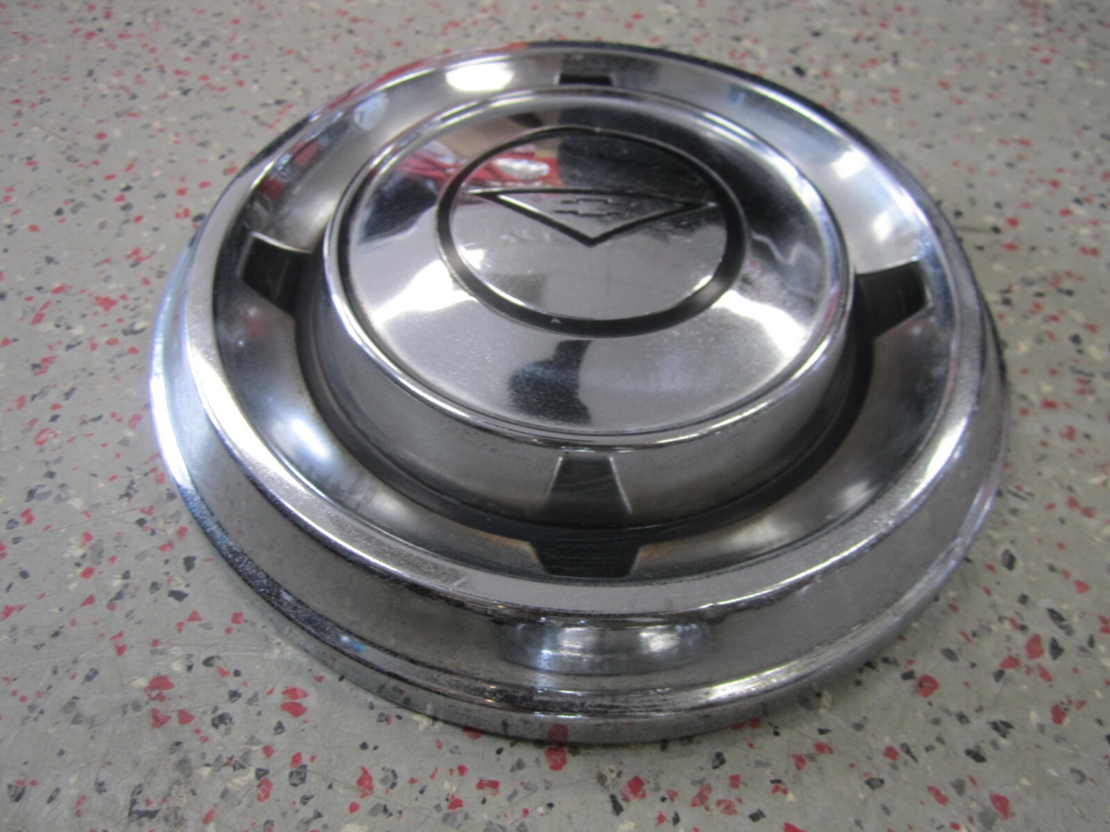 Set (4) OEM 1950s 1960s Chevy SS 409 Corvette Dog Dish Poverty Hubcaps ...