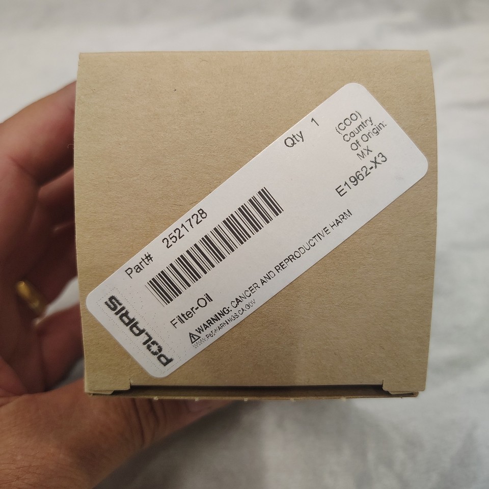 New OEM Polaris Oil Filter 2521728 RZR Pro R Ranger XD 1500 Slingshot ...