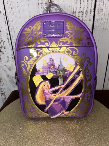 Loungefly Disney Tangled Rapunzel Purple and Gold Lantern Mini Backpack ...