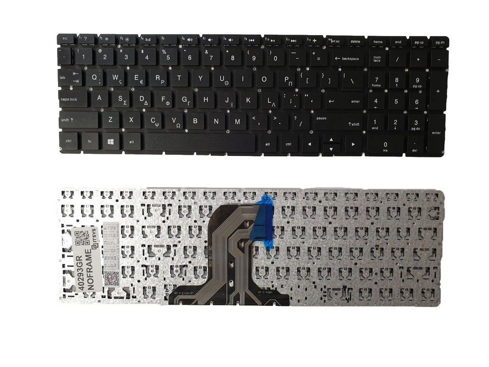 New Greek Laptop Keyboard for HP 255 g4 7J1560 GR No Frame Black | eBay