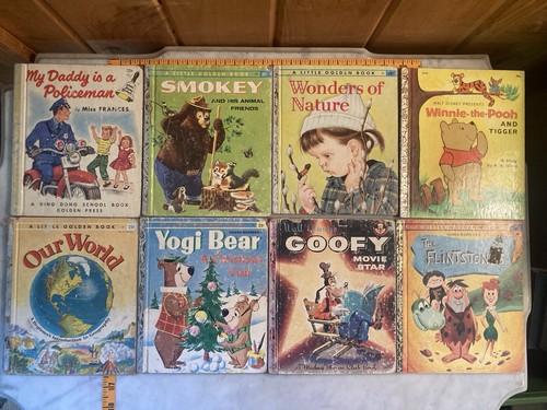 Lot Of 8 Vintage Little Golden / Ding Dong / Walt Disney Books - Yogi ...