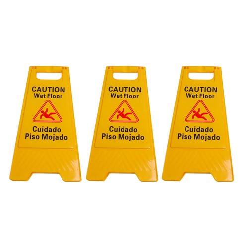 Foldable Wet Floor Sign 12 Caution A Frame Signs For Indoor Outdoor Use ...