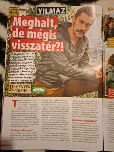 Hande Ercel,Ugur Gunes,Afra Saracoglu Elcin Sangu, Hungarian magazine ...