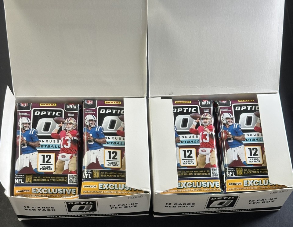 LOT of (2) 2023 Panini Select NFL Football Fat Pack Cello Value Pack ...