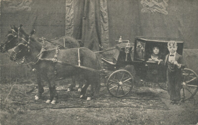 Tom Thumb & Mrs. and Carriage Post Card ca. 1906 Barnum Circus | eBay
