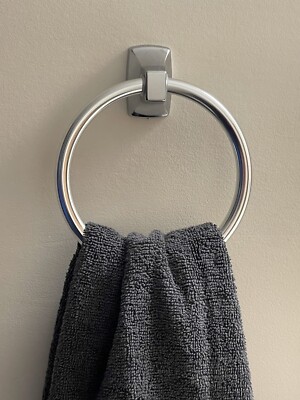 Home Kitchen Sink Bathroom Wall Mounted Small Hand Towel Ring Hanger ...