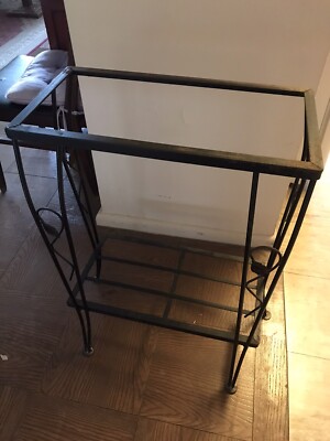 Vintage Black Wrought Iron AQUARIUM Fish Tank Stand 10 GALLON | eBay